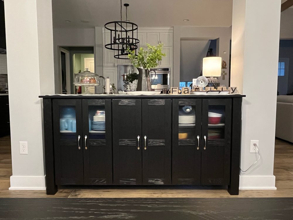 CUSTOM BUFFET FOR CUSTOM NEW HOME – Top Notch Remodeling, LLC